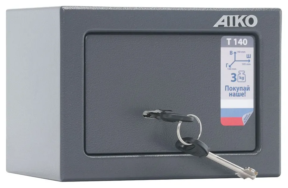 Купить Сейф AIKO Т-140 KL за 2605 ₽ в Новокузнецке — интернет-магазин VITTO